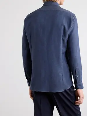 Caruso Cotton And Cashmere-blend Shirt