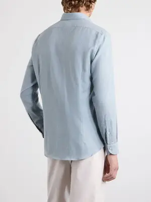 Caruso Cotton And Cashmere-blend Shirt