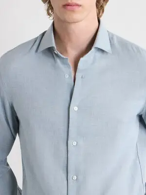 Caruso Cotton And Cashmere-blend Shirt