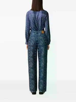 Claudie Pierlot Printed Straight Leg Jeans