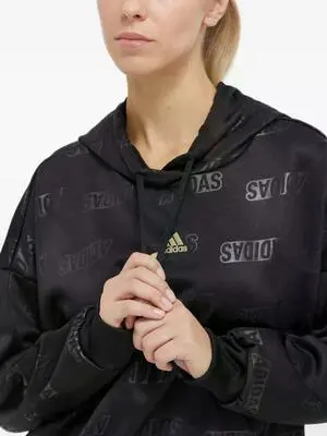 Adidas All-over Logo Print Hoodie