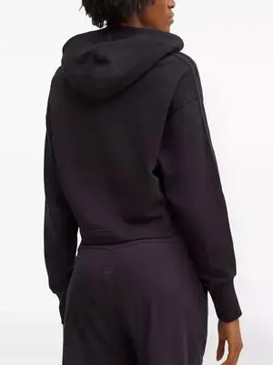 Adidas All S.n.z. Logo-embroidered Cropped Hoodie