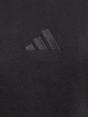 Adidas All S.n.z. Logo-embroidered Cropped Hoodie