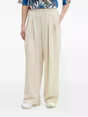 Adidas Pleated Trousers With Signature Stripes