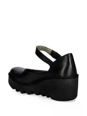 Fly London Wedge Heel Touch-strap Pumps