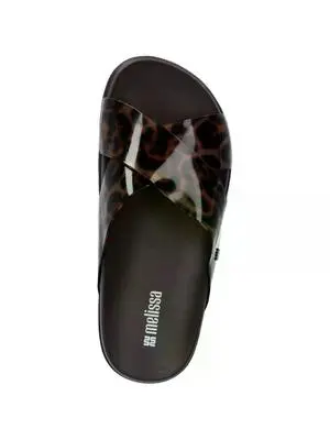 Melissa Leopard-print Crossover Sandals