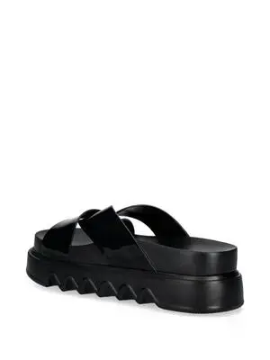 Melissa Cozy Cross Platform Slides - Black
