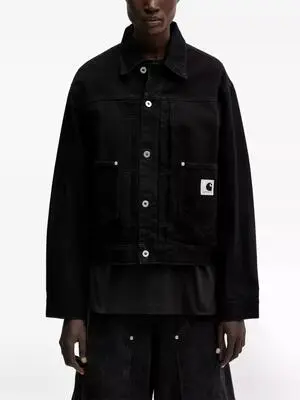 Carhartt Work In Progress Belmar Logo-patch Denim Jacket