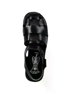 Fly London Interwoven Leather Sandals