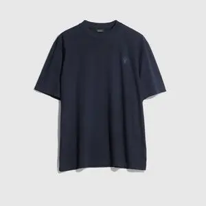 Gucci Cotton Silk Jersey T-shirt With Embroidery - Blue