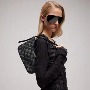 Gucci Lady Lunetta Shoulder Bag - Black