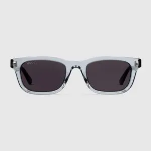 Gucci Rectangular-frame Sunglasses - Grey