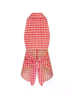 SIMONMILLER Loch Gingham Check Sleeveless Top