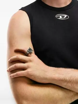 DIESEL® Silver-tone Center Focal Ring