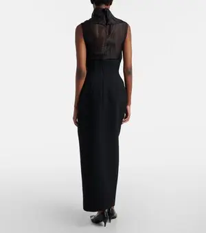 Khaite Luiza Crêpe Maxi Skirt