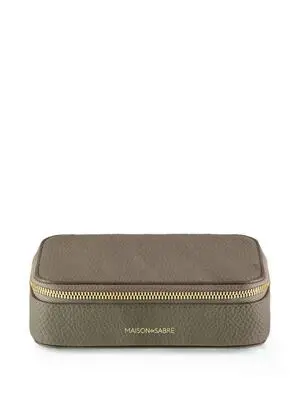 MAISON DE SABRE Leather Jewellery Case - Neutrals