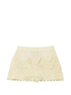 TWINSET Embroidered Mesh Shorts
