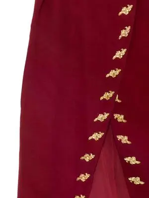 Biyan Embellished Gabardine Vest Coat
