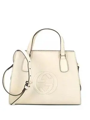 Gucci Soho Convertible Top Handle Small Satchel - Neutrals
