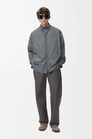 Loewe Drawstring Trousers In Cotton And Silk