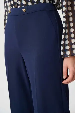 Joseph Ribkoff Scuba Crepe Wide Leg Pull-on Pants