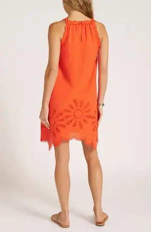 Matty M. Cove Embroidered Sleeveless Dress