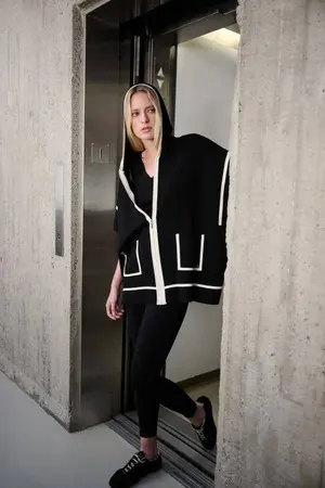 Joseph Ribkoff Dry Viscose Hooded Jacket