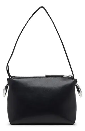 DIESEL® D-rop Leather Shoulder Bag - Black