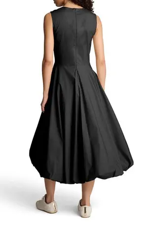 KENNETH COLE Sleeveless Bubble Hem Midi Dress