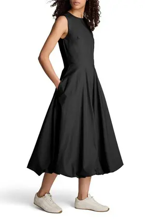 KENNETH COLE Sleeveless Bubble Hem Midi Dress