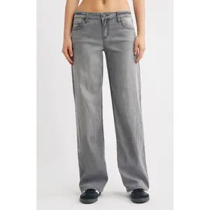 YMI YMI Britney Low Rise Wide Leg Jeans Grey