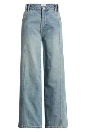 YMI Relaxed Extra Baggy Wide Leg Jeans - Medium Blue