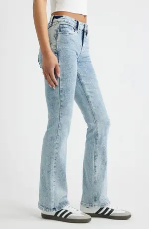 YMI Jessie Star Patch Mid Rise Bootcut Jeans
