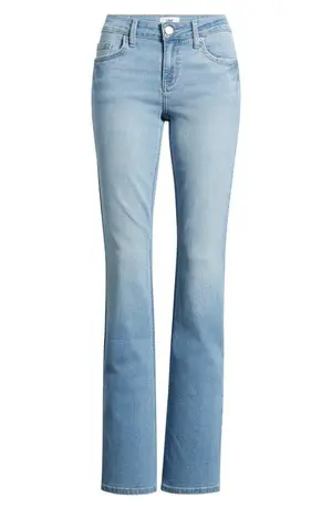 YMI Jessie Mid Rise Bootcut Jeans - Light Blue