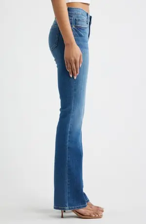 YMI Jessie Mid Rise Bootcut Jeans - Medium Blue