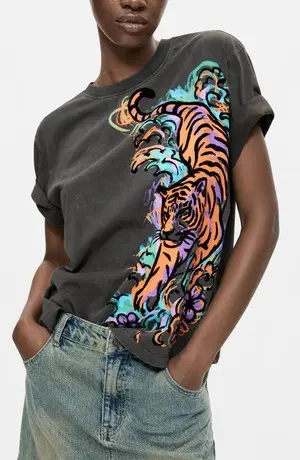 Desigual Tiger Graphic T-shirt