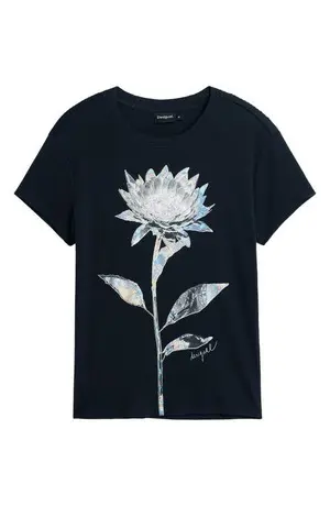Desigual Flower Graphic T-shirt