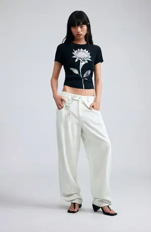 Desigual Flower Graphic T-shirt