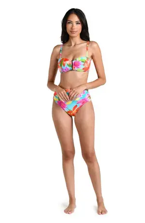 La Blanca Sunset Botanica Bandeau Bikini Top