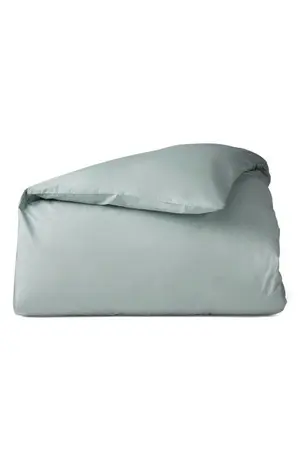COYUCHI Refined Organic Cotton Percale Duvet Cover - Dew