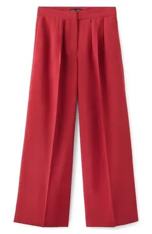 Mango Pleated Wide Leg Pants
