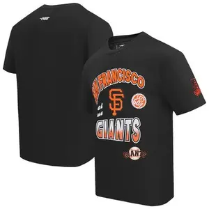 PRO STANDARD San Francisco Giants Turn It Up Dropped Shoulder T-shirt - Black