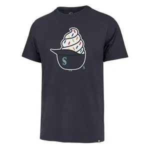 '47 Seattle Mariners Ice Cream Helmet Franklin T-shirt - Navy