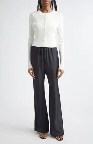 TOCCIN Nela Drawstring Flared Pants