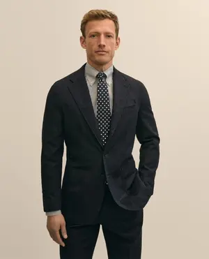Brooks Brothers S The Gart-dyed Suit Jacket - Navy