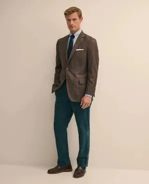 Brooks Brothers Regular Fit Wide-wale Corduroy Pants - Blue