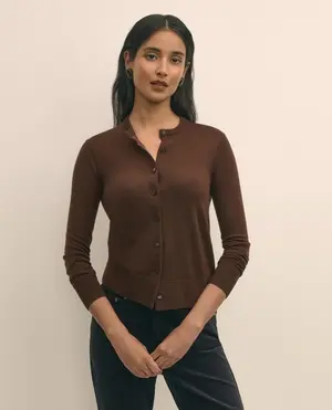 Brooks Brothers Ultimate Merino Twinset Cardigan Sweater | | Small - Medium Brown