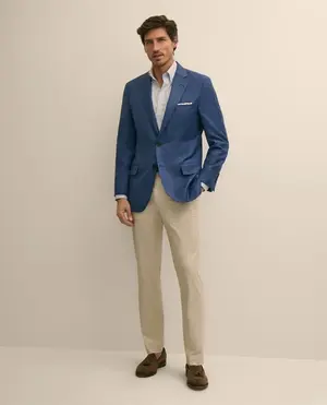 Brooks Brothers Traditional Fit Wool Check Sport Coat - Blue