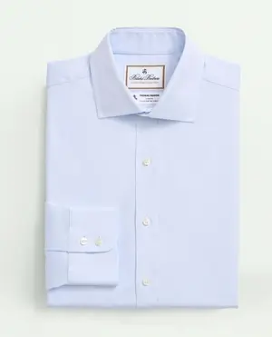 Brooks Brothers X Thomas Mason Cotton Pinpoint Oxford English Collar Dress Shirt - Light Blue