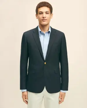 Brooks Brothers Slim Fit Wool 1818 Blazer - Navy